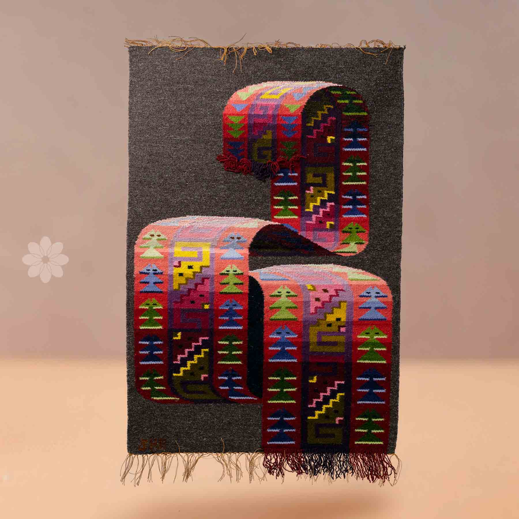 Tapiz chumpi triple | Arte del Perú